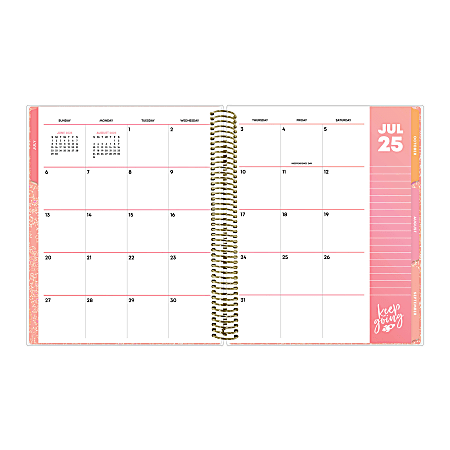2025 2026 Blue Sky WeeklyMonthly Academic Planner 8 12 x 11 Tropicana ...