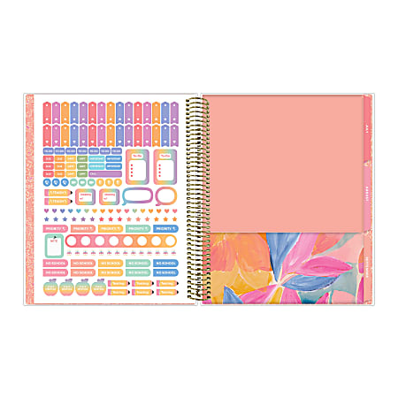 2025 2026 Blue Sky WeeklyMonthly Academic Planner 8 12 x 11 Tropicana ...