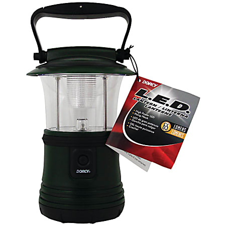 Dorcy 400 Lumen LED Camping Lantern Green - Office Depot