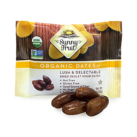 SUNNY FRUIT Organic Dried Pitted Dates 8.8 oz 3 Pack - Office Depot