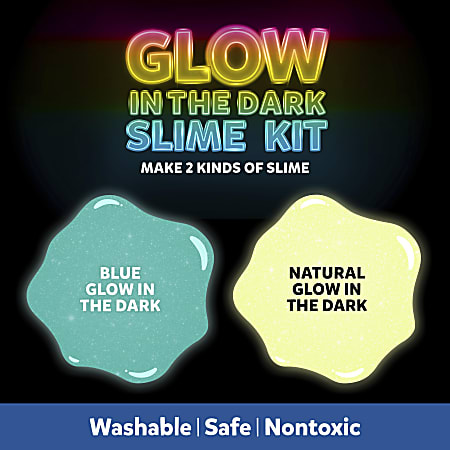 Elmers Slime Kit Glow In The Dark BlueNatural - Office Depot