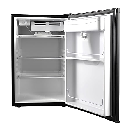 open mini refrigerator