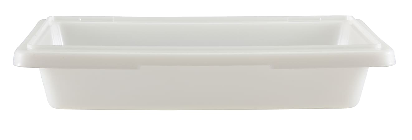 Cambro Poly Food Storage Boxes 3 12 H x 12 W x 18 D White Case Of 6 ...
