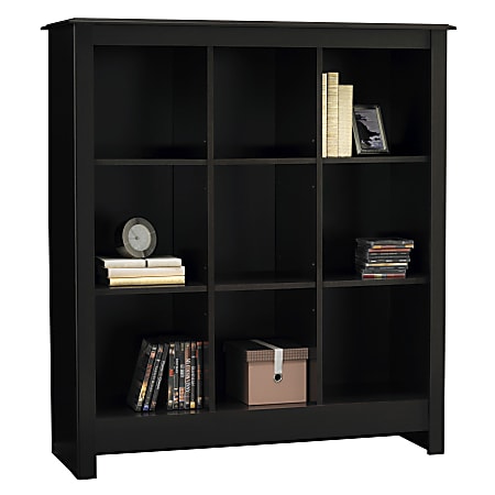 Ameriwood 9 Cube Storage Cubby 48 14 H x 43 12 W x 15 12 D Black Forest ...