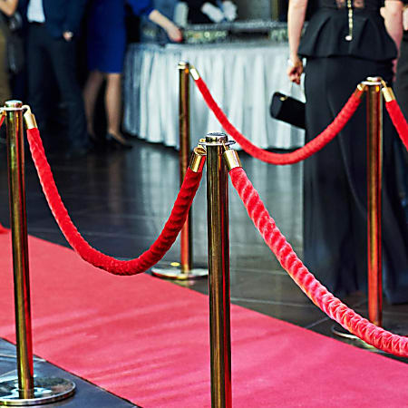 Taylor Party And Event Isle Runner 36 x 100 Red - Office Depot