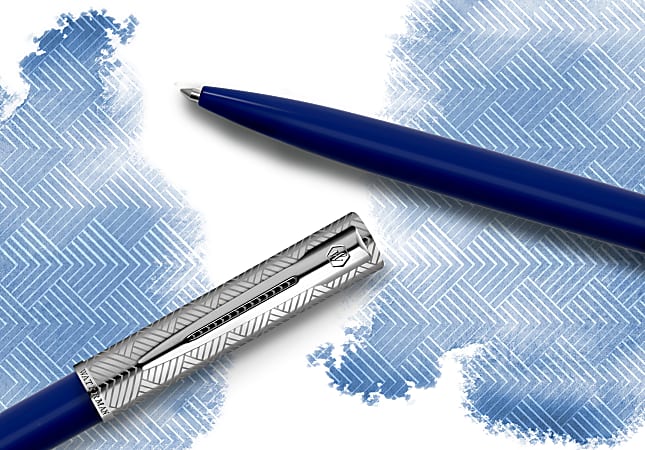 Waterman Allure Deluxe Ballpoint Pen Medium Point 0.7 mm Blue Lacquer ...