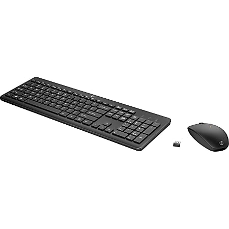 HP 235 Wireless Mouse and Keyboard Combo USB Type A Wireless RF 2.40 ...