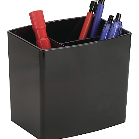 OIC 2200 Series Large Pencil Cup Black - Office Depot