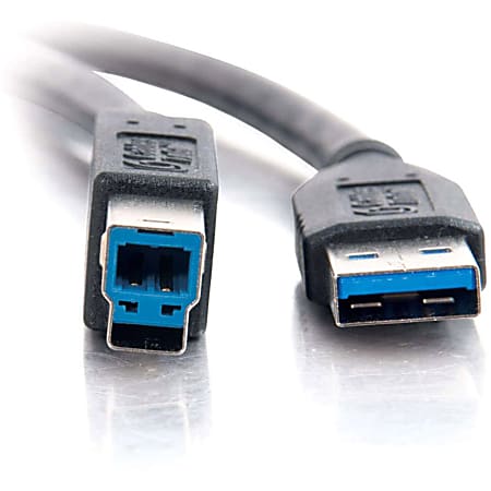 C2G 2m USB 3.0 Cable USB A to USB B MM 6.56 ft USB Data Transfer Cable ...