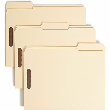 Smead 2 Ply Manila Folders With Fasteners Letter Size 100percent ...