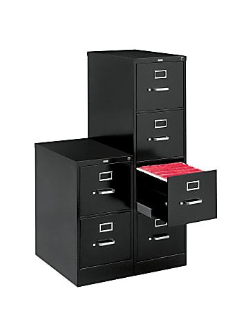 HON 510 25 D Vertical 2 Drawer File Cabinet Black - Office Depot