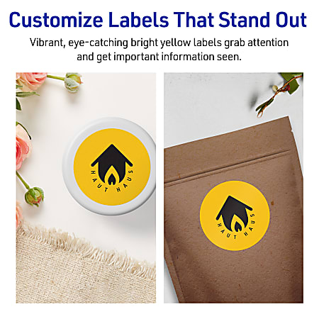 Avery Print To The Edge Labels With Sure Feed Technology And Easy Peel ...