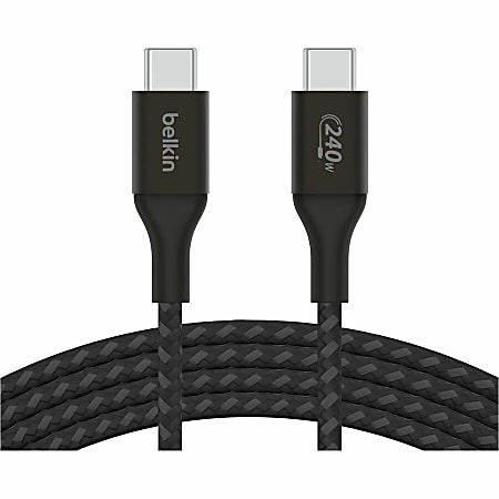Belkin BoostCharge USB C to USB C Cable 240W 6.56 ft USB C Data ...