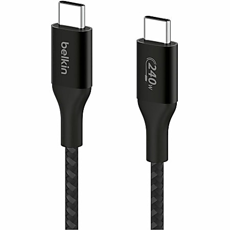 Belkin BoostCharge USB C to USB C Cable 240W 6.56 ft USB C Data ...