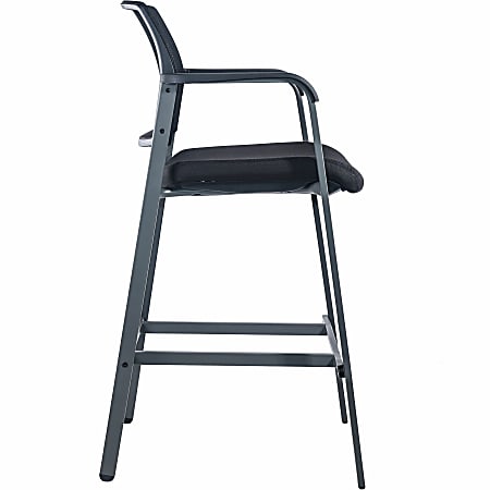 Lorell Mesh Back Stackable Guest Stool BlackGray - Office Depot