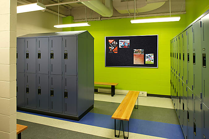 Ghent Rubber Bulletin Board 48 12 x 60 12 90percent Recycled Black ...