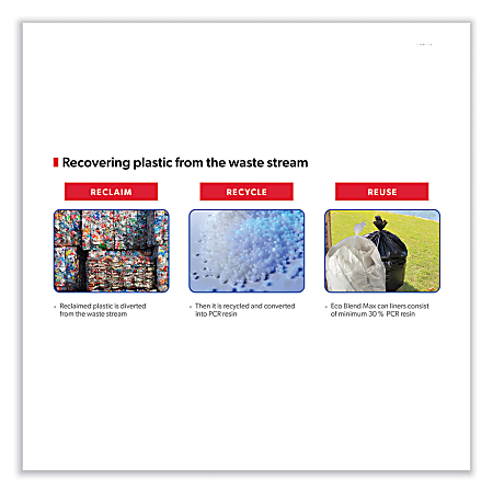 Heritage Eco Blend Max Can Liners Eco Blend Max Can Liners 60 gal 0.8 ...