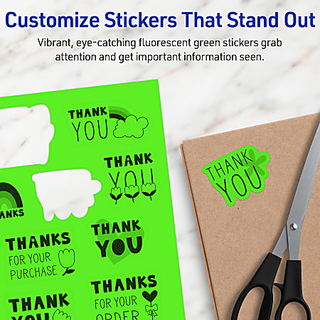Avery Printable Sticker Paper 94269 NGP10 Rectangle 8 12 x 11 Matte ...
