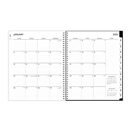 2025 Blue Sky WeeklyMonthly Planning Calendar 8 12 x 11 Rising Clear ...