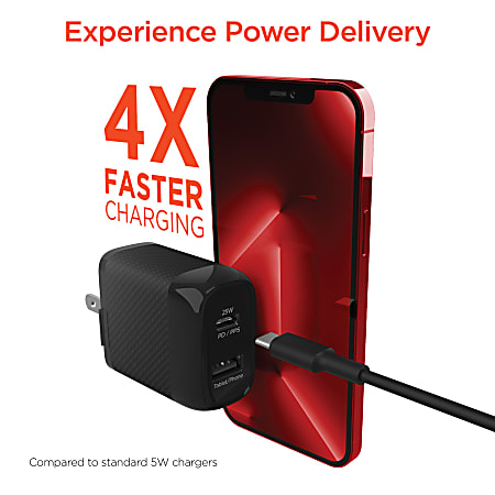 HyperGear SpeedBoost PD Dual Output USB Wall Charger For iPhone And ...