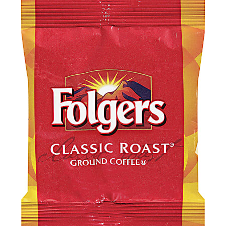 Folgers Single Serve Coffee Packets Classic Roast Carton Of 42 - Office ...