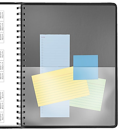 AT A GLANCE 2026 Four Person Daily Appointment Book Black Large 8 x 11 ...