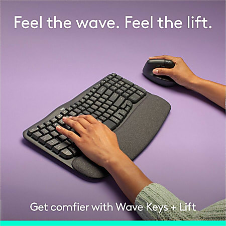 Logitech Logitech Wave Keys And Lift Co 920013610 - Office Depot