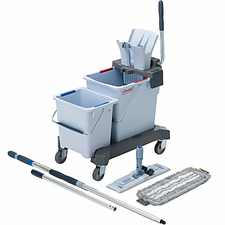 Vileda Professional UltraSpeed Double Bucket Kit MicroFiber Multi 1 ...