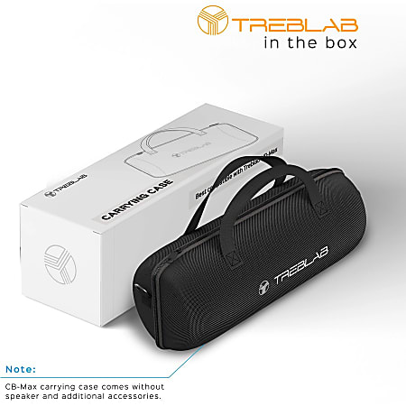 Treblab Carrying Case Speaker Black - Office Depot