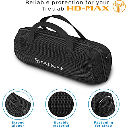 Treblab Carrying Case Speaker Black - Office Depot