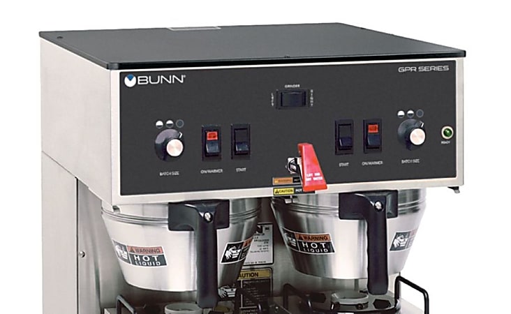 BUNN Dual GPR 120240V 302 Cup Coffeemaker Stainless Steel - Office Depot