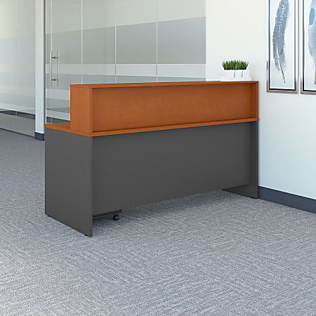 Bush Business Furniture Components 72 W x 30 D Reception Desk With ...