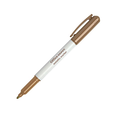 Office Depot Brand Metallic Markers Bullet Point Assorted Colors Pack ...