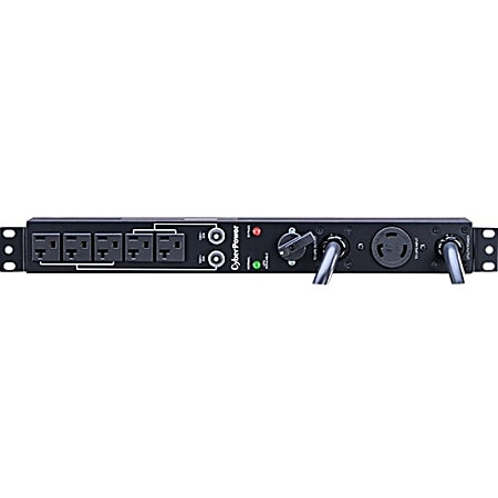 CyberPower MBP30A5 120 VAC 30A Maintenance Bypass PDU 5 Outlets 6 ft 2 x NEMA L5 30P Horizontal ...