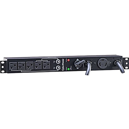CyberPower MBP30A5 120 VAC 30A Maintenance Bypass PDU 5 Outlets 6 ft 2 x NEMA L5 30P Horizontal ...