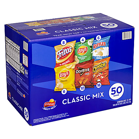 Frito Lay Classic Variety Pack 1 Oz Pack Of 50 Bags - Office Depot