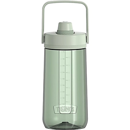 Thermos Guardian Hard Plastic Water Bottle 40Oz 1.25 quart Matcha Green Plastic Tritan - Office ...