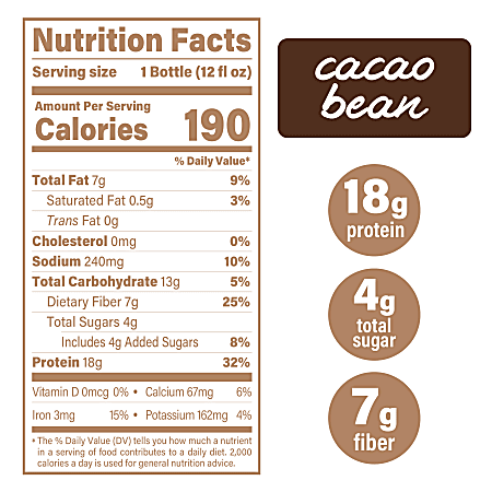 Koia Cacao Bean Protein Shakes 12 Oz Pack Of 12 Shakes - Office Depot