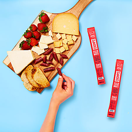 CHOMPS Beef Snack Sticks Original Flavor 1.15 Oz Pack Of 24 Sticks ...