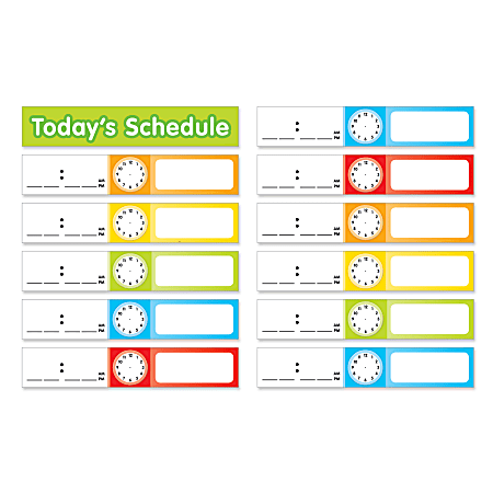 Scholastic Teacher Resources Schedule Cards Pocket Chart Add Ons 2 x 10 ...