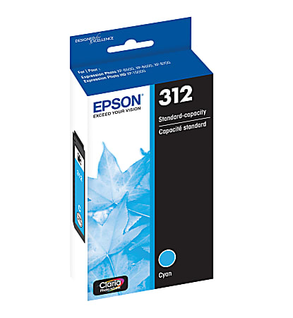 Epson 312 Claria Photo Cyan Ink Cartridge T312220 S - Office Depot
