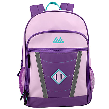 Summit Ridge Reflective Backpack Purple - Office Depot