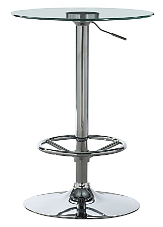 Adjustable glass bar table store