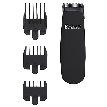 Barbasol Battery Powered Portable Touch Up Trimmer Black - Office Depot