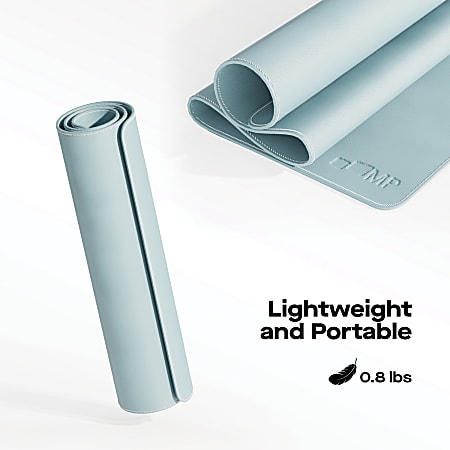 Mobile Pixels PU Leather Desk Mat Hazel Blue - Office Depot