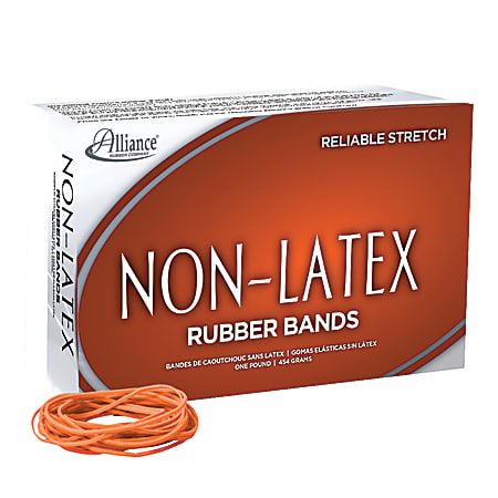 Alliance Rubber Sterling Rubber Bands No. 19 1 lb Orange Box Of 1750 ...