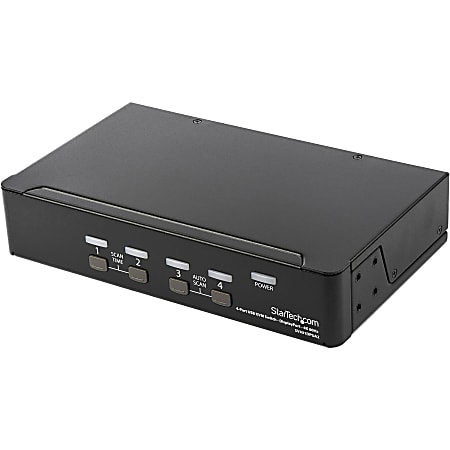 StarTech.com 4 Port DisplayPort KVM Switch with 4K 60Hz - Office Depot