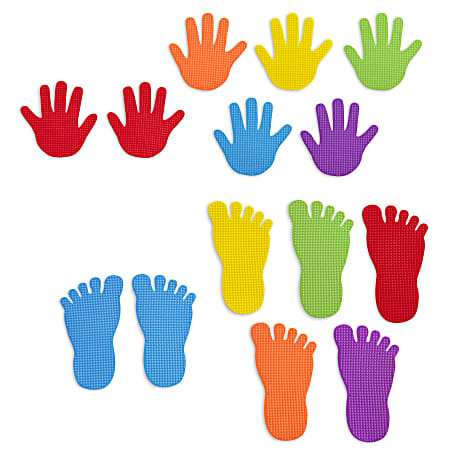 Edx Education Hand and Foot Marks 26 Piece Set Assorted Colors - ODP ...