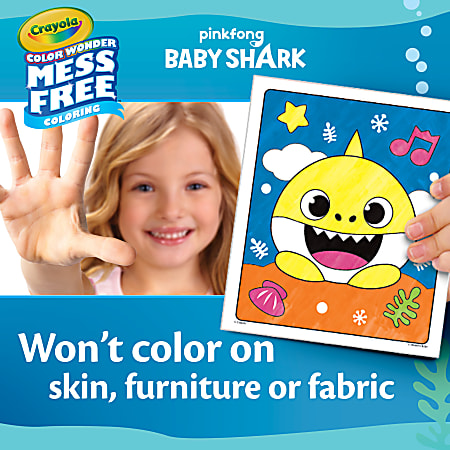 crayola giant coloring pages baby shark