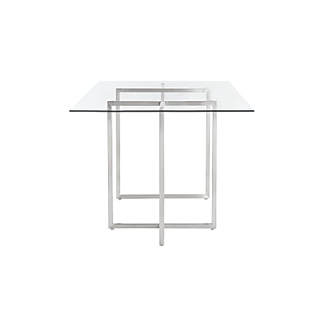 Eurostyle Legend Rectangle Dining Table 30 H x 66 W x 36 D Brushed ...